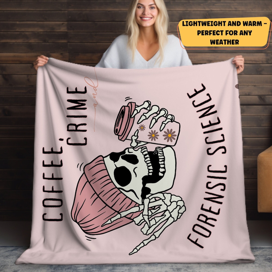 Forensic Science Soft Lightweight Blanket Gifts for Coffee Loving Grad ...