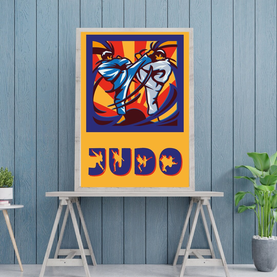 Vintage Judo Poster Go-kyo Judo Gifts Judo Art Prints Judo Belt Martial ...