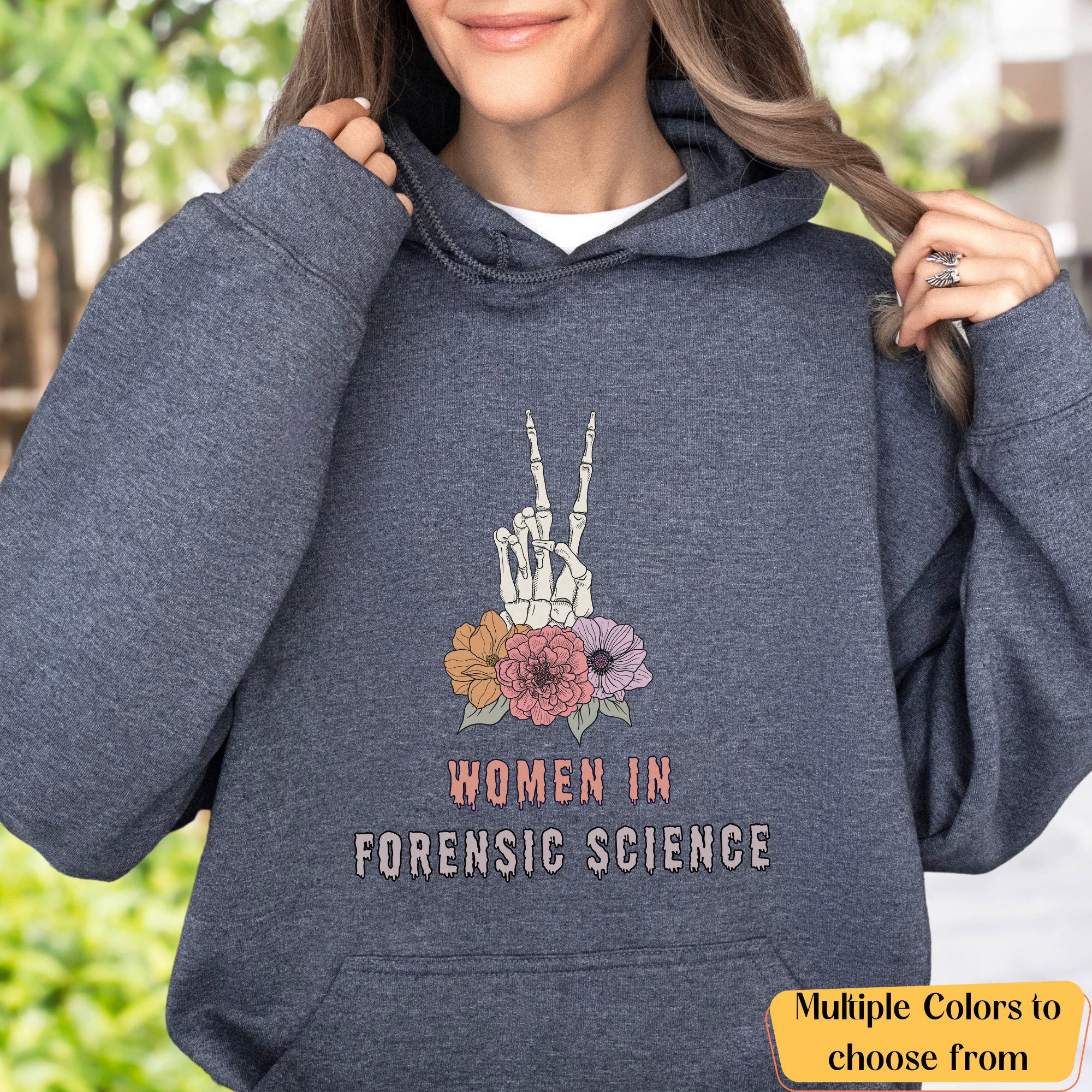 Women in Forensic Science Hooded Sweatshirt Gradgift Teach Professor ...