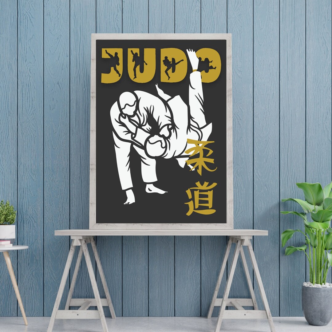 Vintage Judo Poster Go-kyo Judo Gifts Judo Art Prints Judo Belt Martial ...
