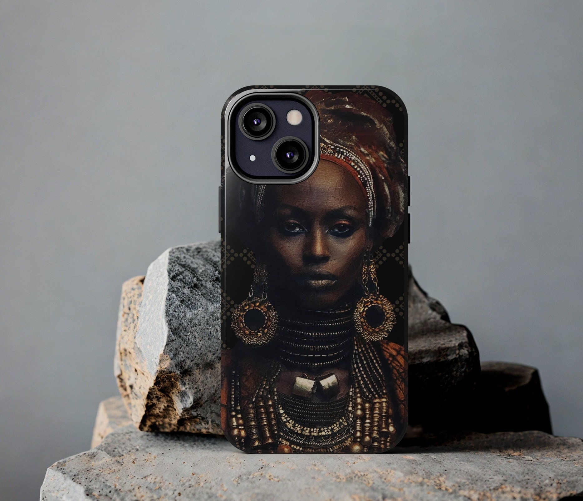 Afrocentric Tribal Inspired Customizable iPhone Phone Case Black ...