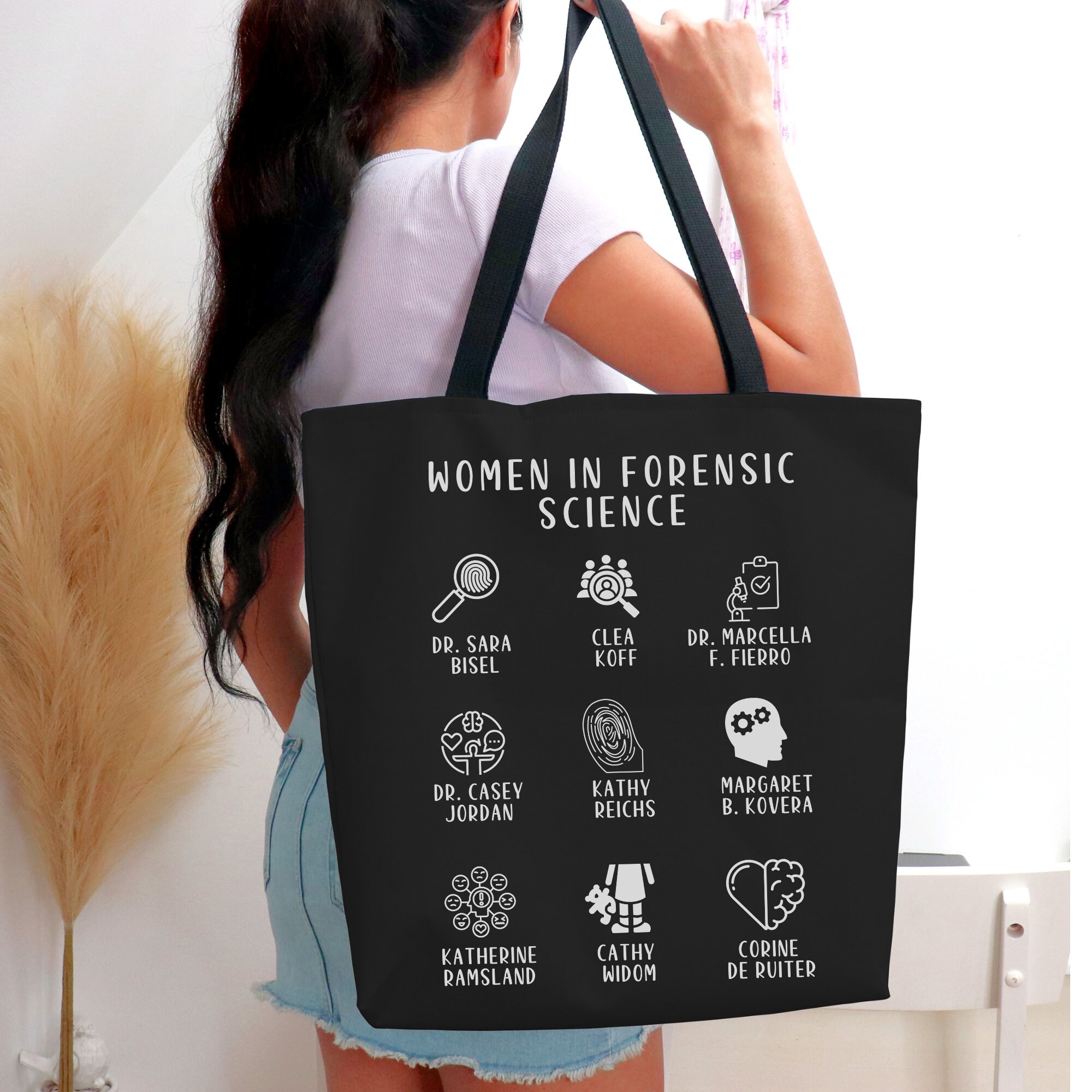 Women in Forensic Science Tote Bag Graduate Gifts Teacher Professor ...