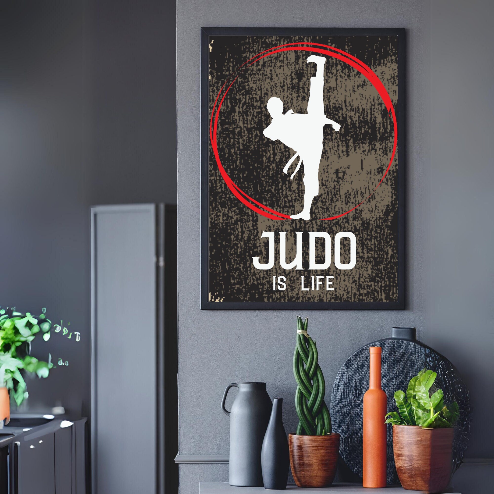 Vintage Judo Poster Go-kyo Judo Gifts Judo Art Prints Judo Belt Martial ...