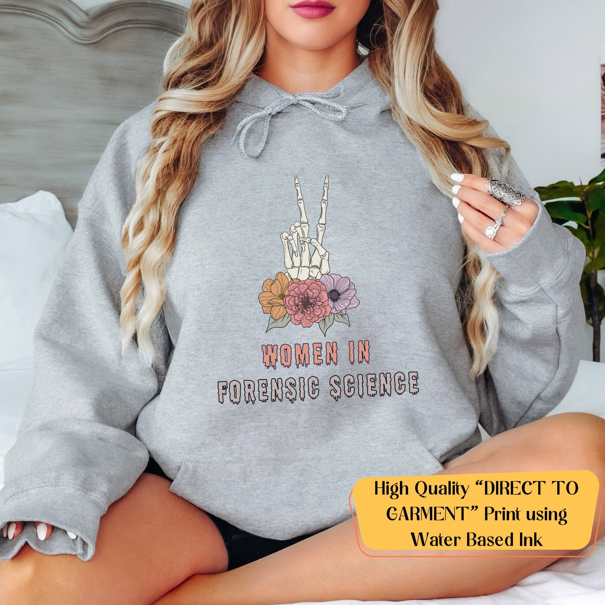 Women in Forensic Science Hooded Sweatshirt Gradgift Teach Professor ...