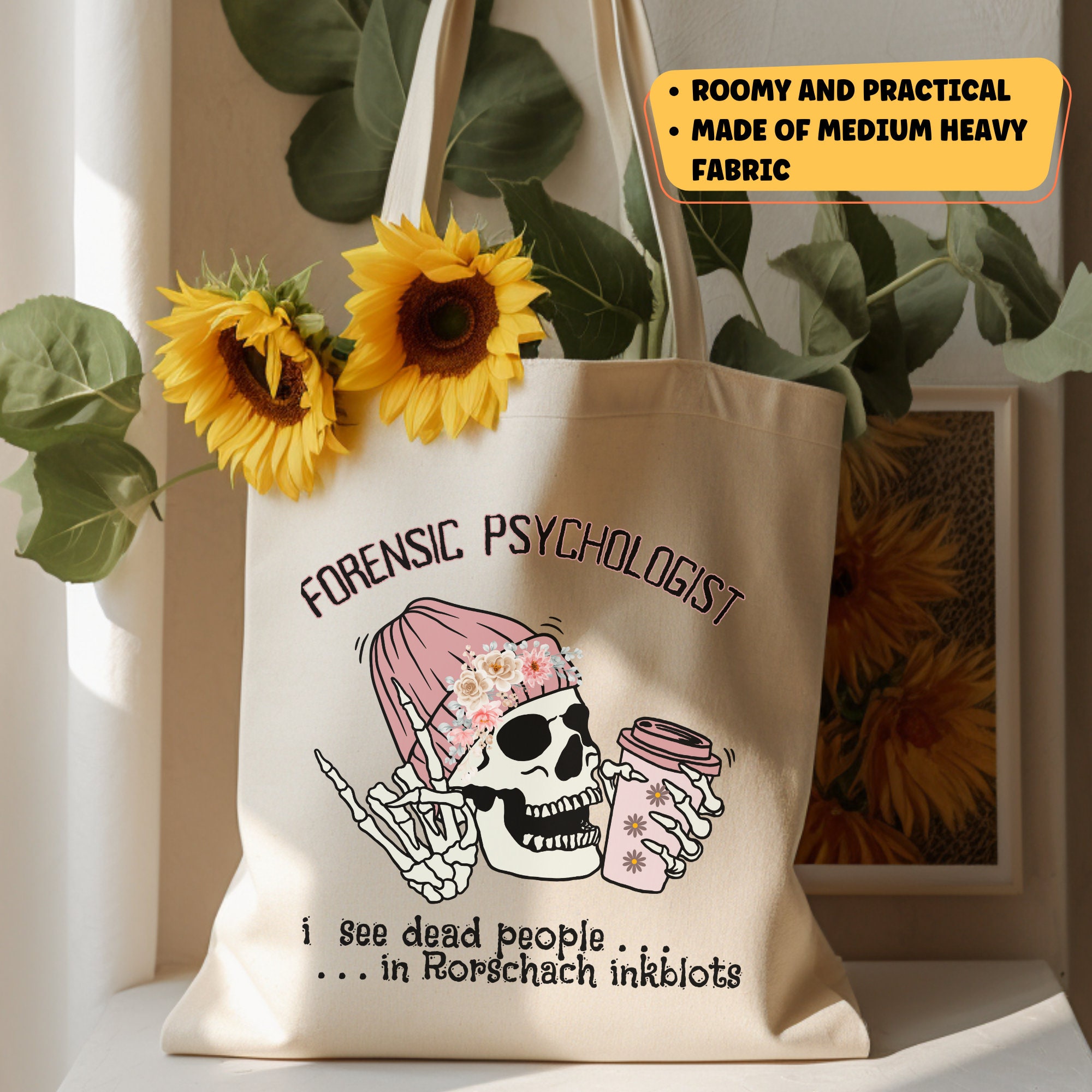 Forensic Psychologists Premium Canvas Tote Gifts Women in Forensic ...