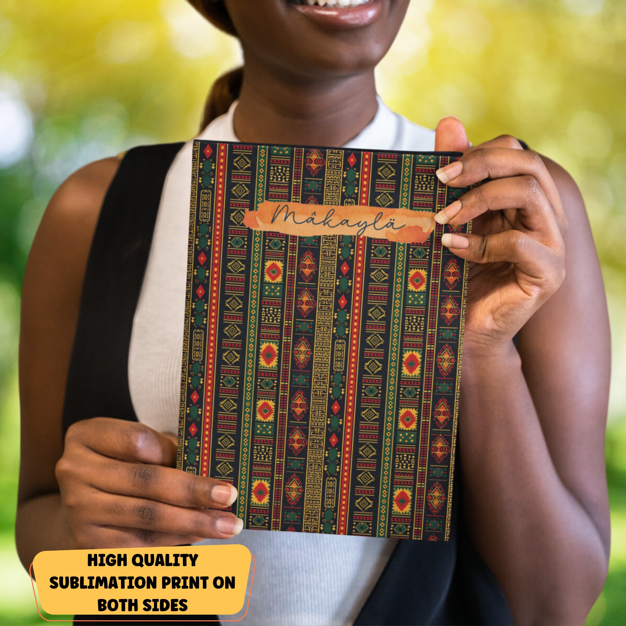 Personalized Afrocentric Tribal Ankara Notepads Juneteenth Gifts ...