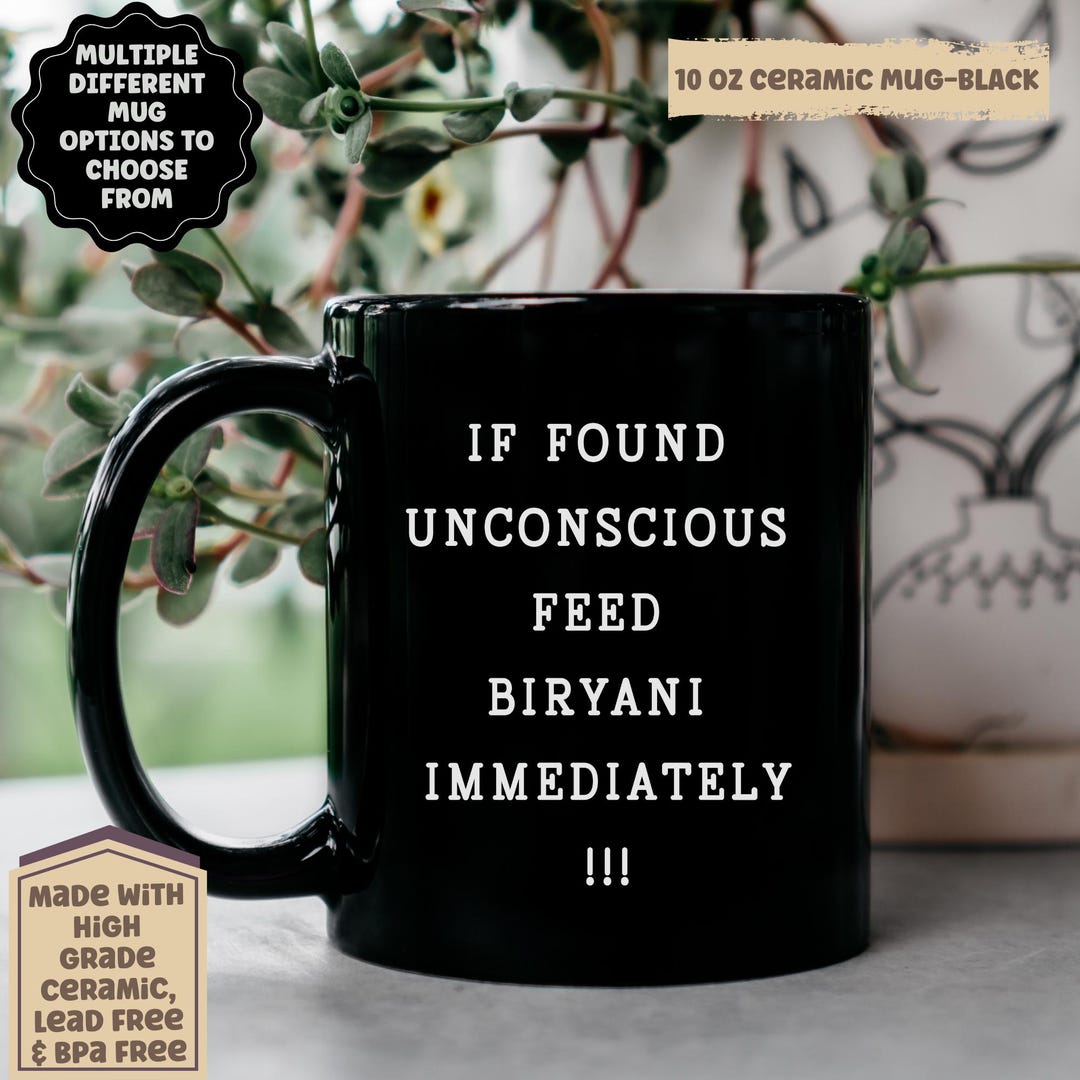 Biryani Mug: Masala High Chai, Desi Style Coffee Mug - Etsy