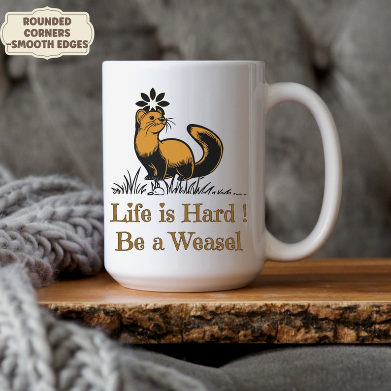 Funny Weasel Coffee Mugs Gifts for Weasel Lover Multiple Options Plush ...