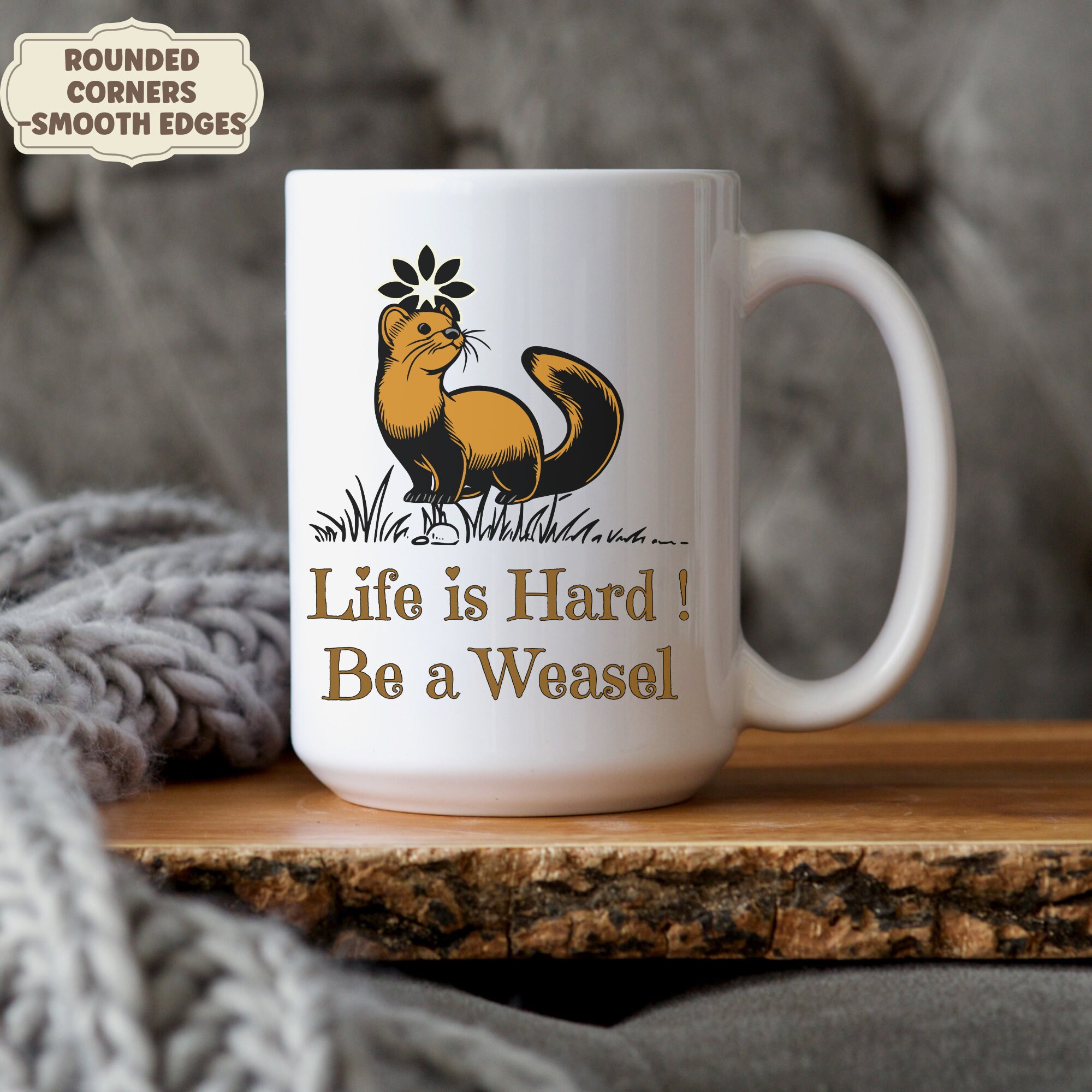 Funny Weasel Coffee Mugs Gifts for Weasel Lover Multiple Options Plush ...
