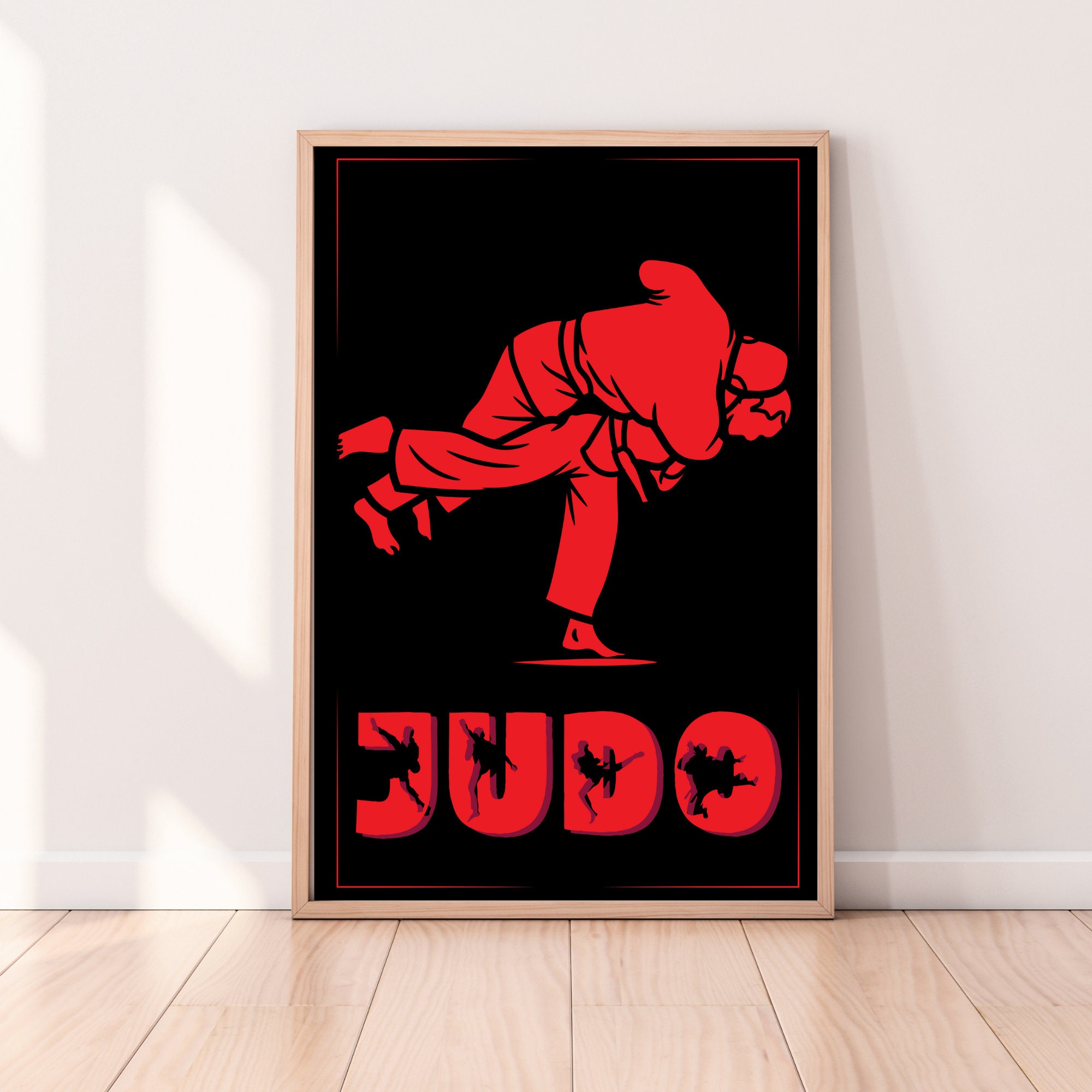 Vintage Judo Poster Go-kyo Judo Gifts Judo Art Prints Judo Belt Martial ...