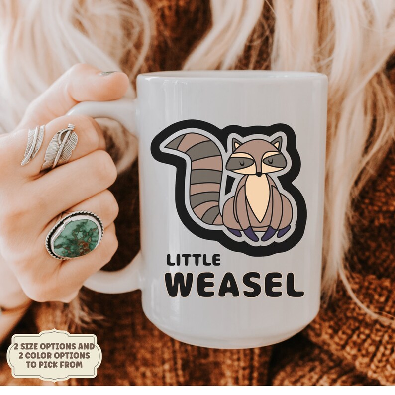 Funny Weasel Coffee Mug, Feisty Ferret Lover Gift - Etsy