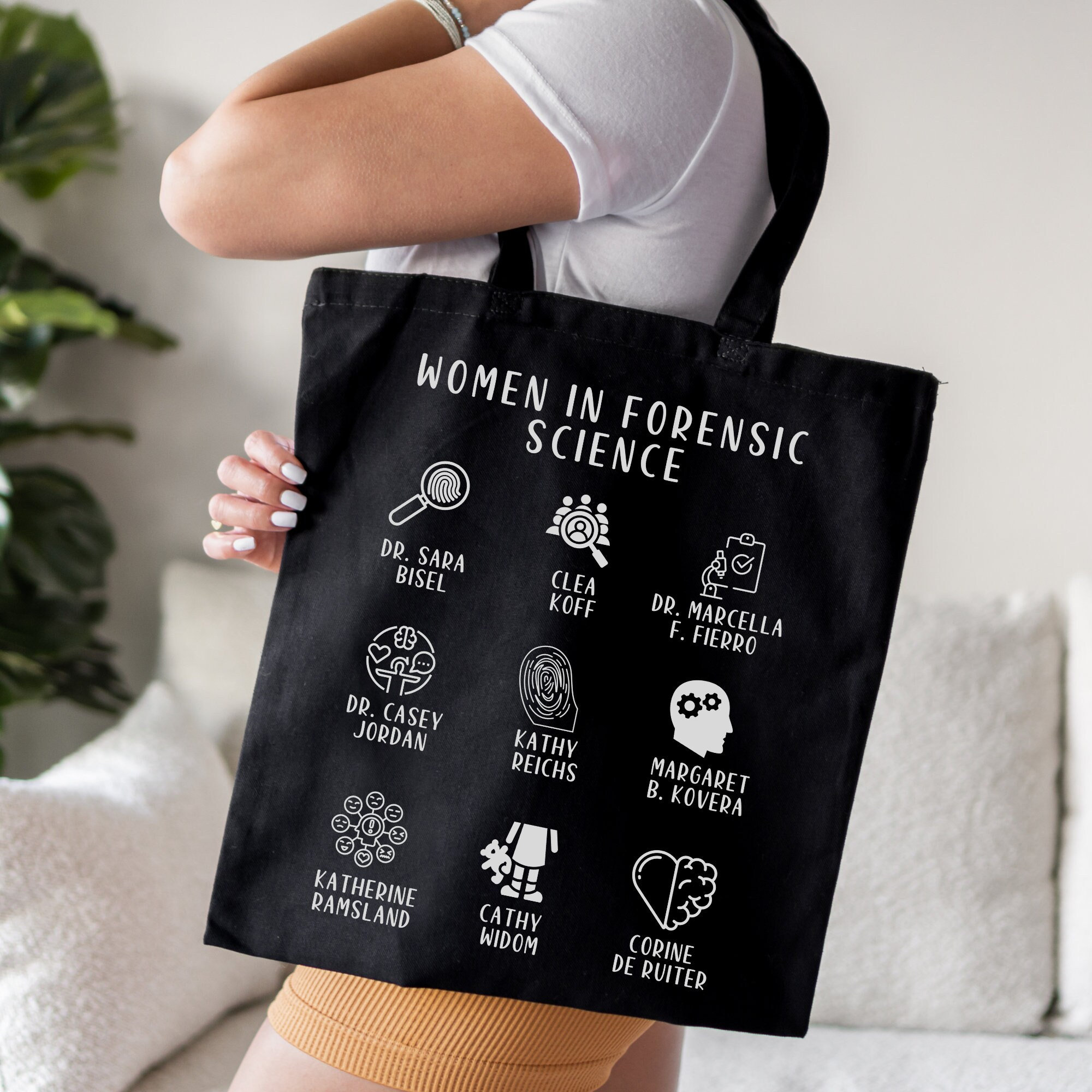 Women in Forensic Science Tote Bag Graduate Gifts Teacher Professor ...