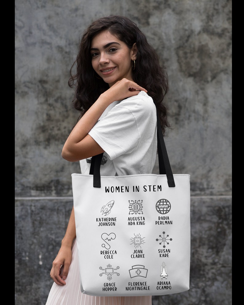 Women in STEM Tote Bag: Famous Scientists & Engineers - Etsy