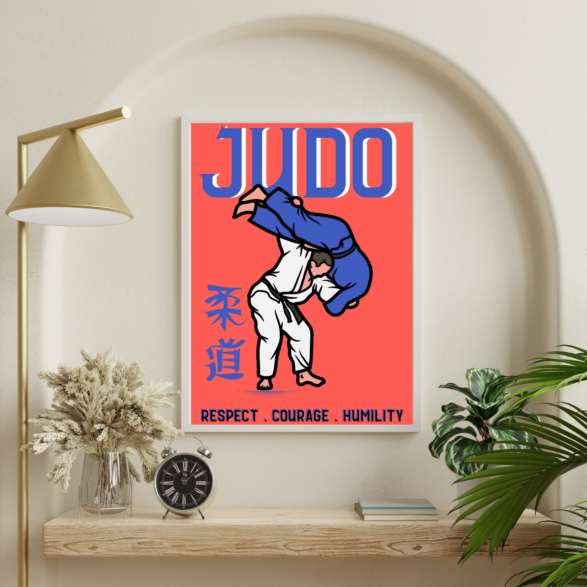 Vintage Judo Poster Go-kyo Judo Gifts Judo Art Prints Judo Belt Martial ...