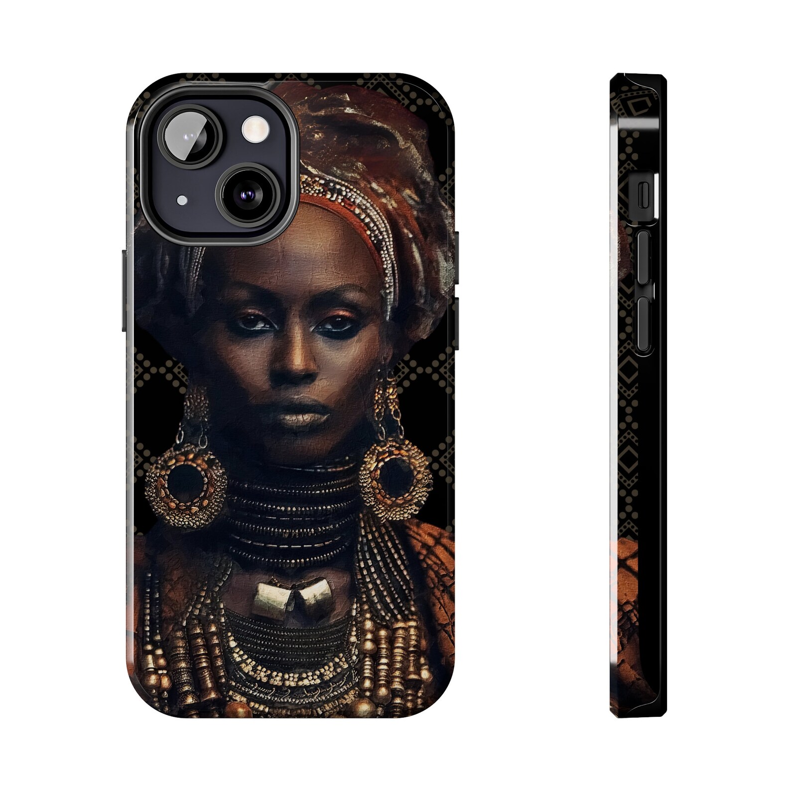 Afrocentric Tribal Inspired Customizable iPhone Phone Case Black ...
