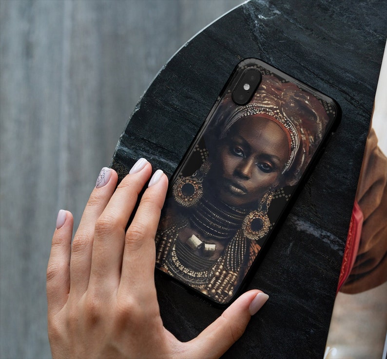 Afrocentric Tribal Inspired Customizable iPhone Phone Case Black ...