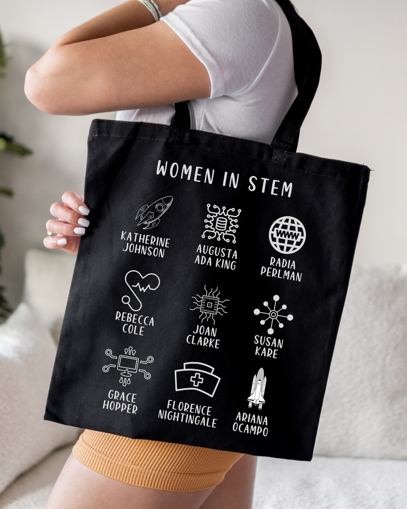Women in STEM Tote Bag: Famous Scientists & Engineers - Etsy