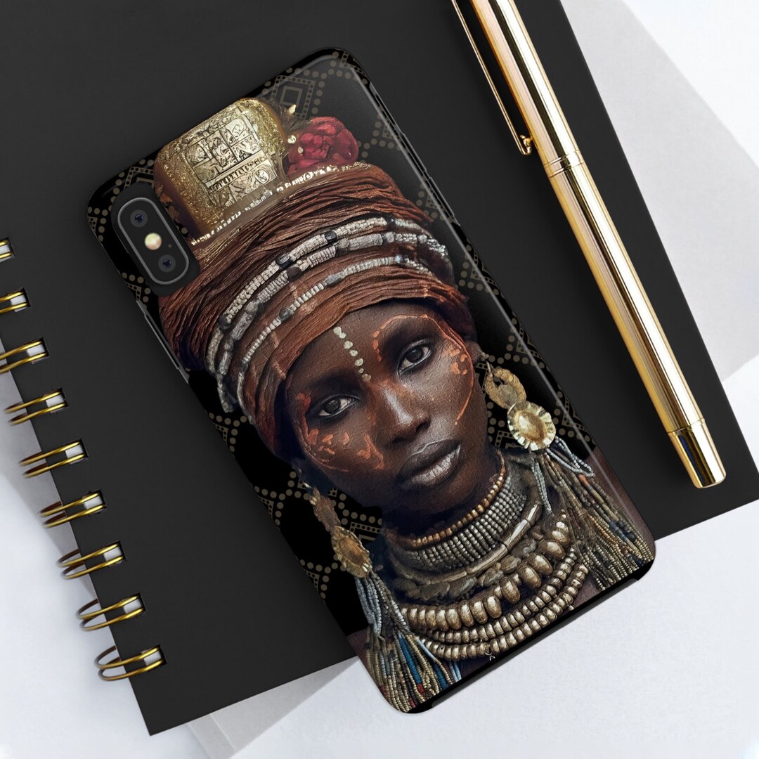 Afrocentric Tribal Inspired Customizable iPhone Phone Case Black ...