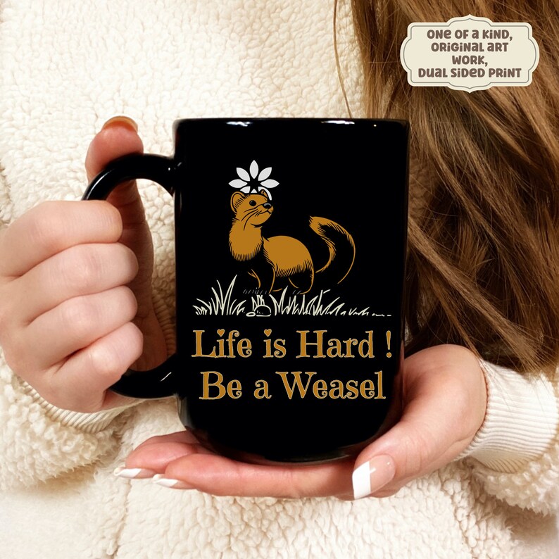 Funny Weasel Coffee Mugs Gifts for Weasel Lover Multiple Options Plush ...