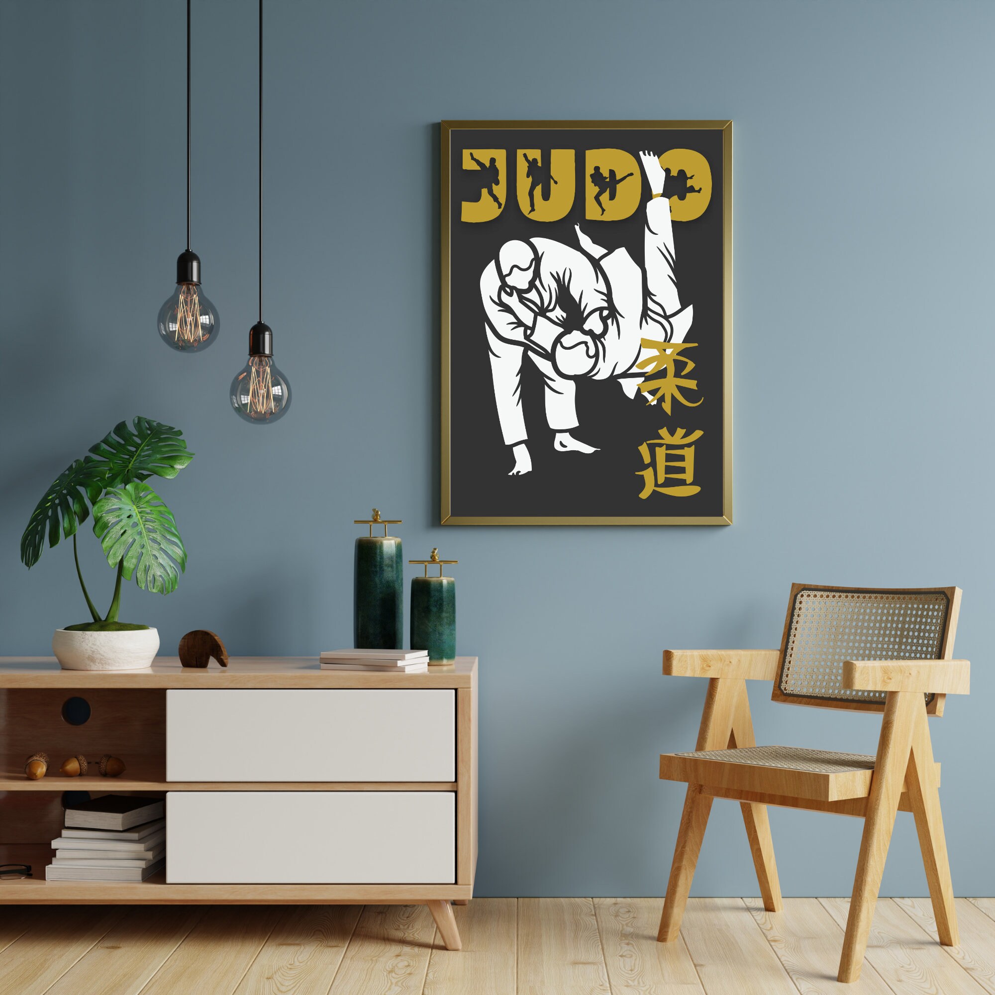 Vintage Judo Poster Go-kyo Judo Gifts Judo Art Prints Judo Belt Martial ...