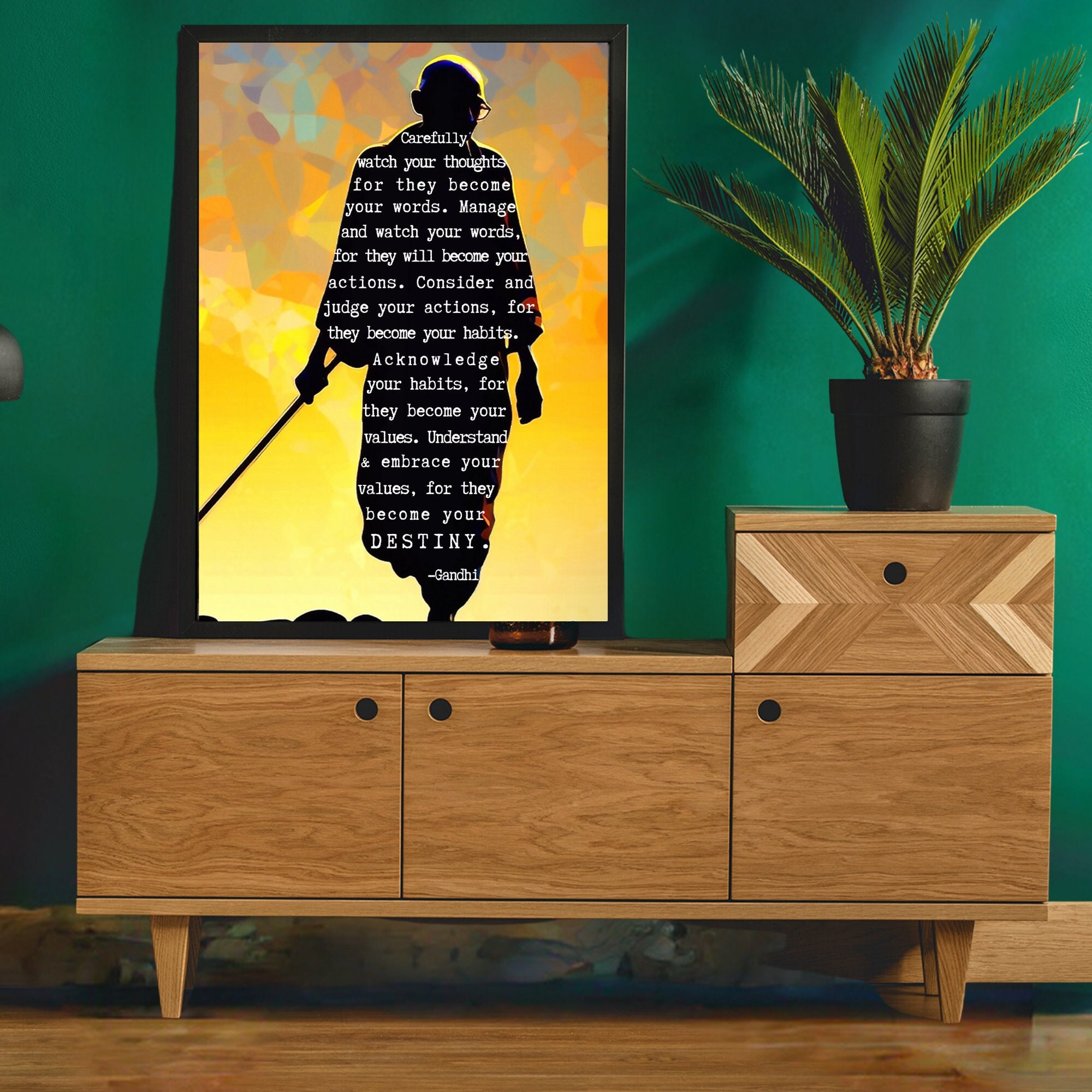 Mahatma Gandhi Poster Satyagraha Political Spiritual Leader Father of ...