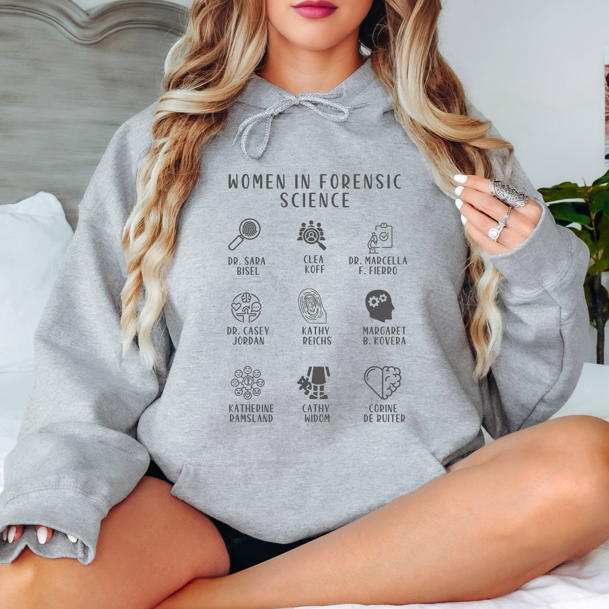 Women in Forensic Science Hooded Sweatshirt Gradgift Teach - Etsy