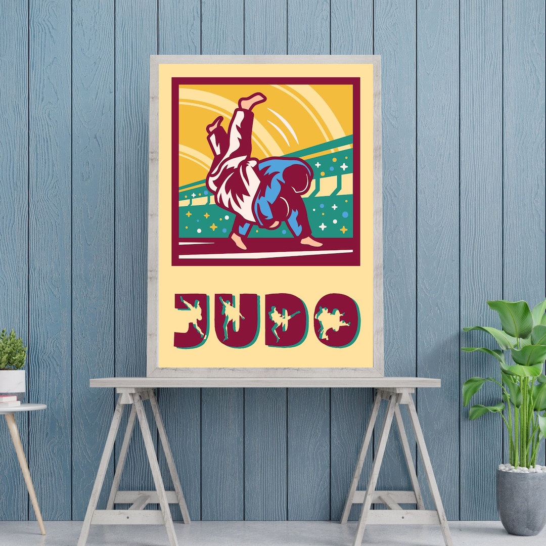 Vintage Judo Poster Go-kyo Judo Gifts Judo Art Prints Judo Belt Martial ...