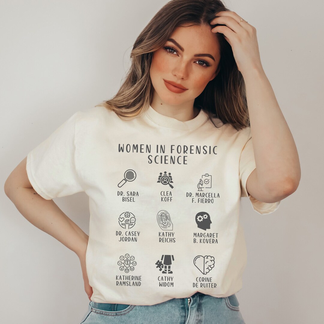Women in Forensic Science Shirt Grad Gift Teach Professor Major ...