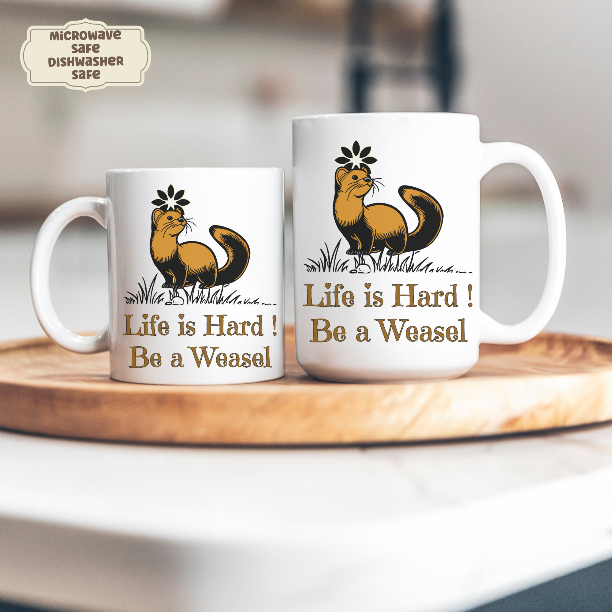 Funny Weasel Coffee Mugs Gifts for Weasel Lover Multiple Options Plush ...
