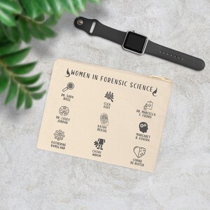 Women Forensic Science Zipper Pouch Gradgift Teach Professor Major ...