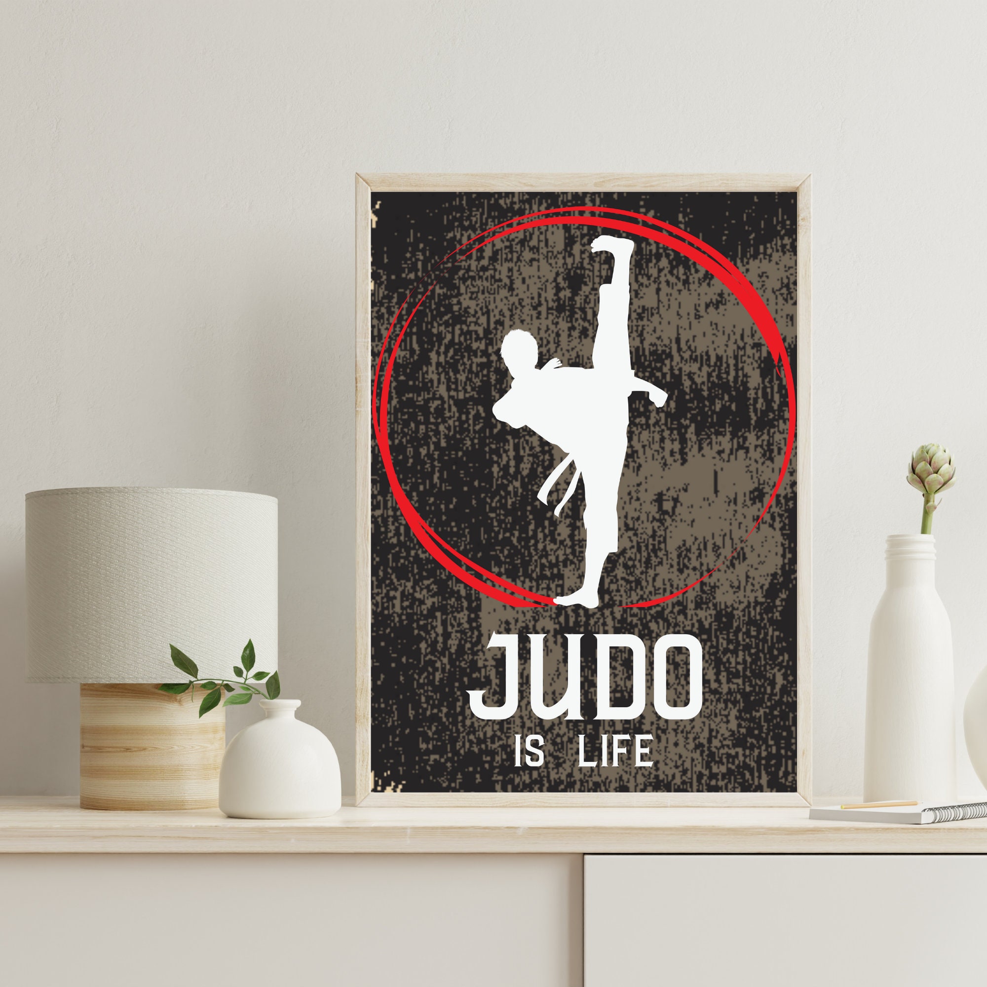 Vintage Judo Poster Go-kyo Judo Gifts Judo Art Prints Judo Belt Martial ...