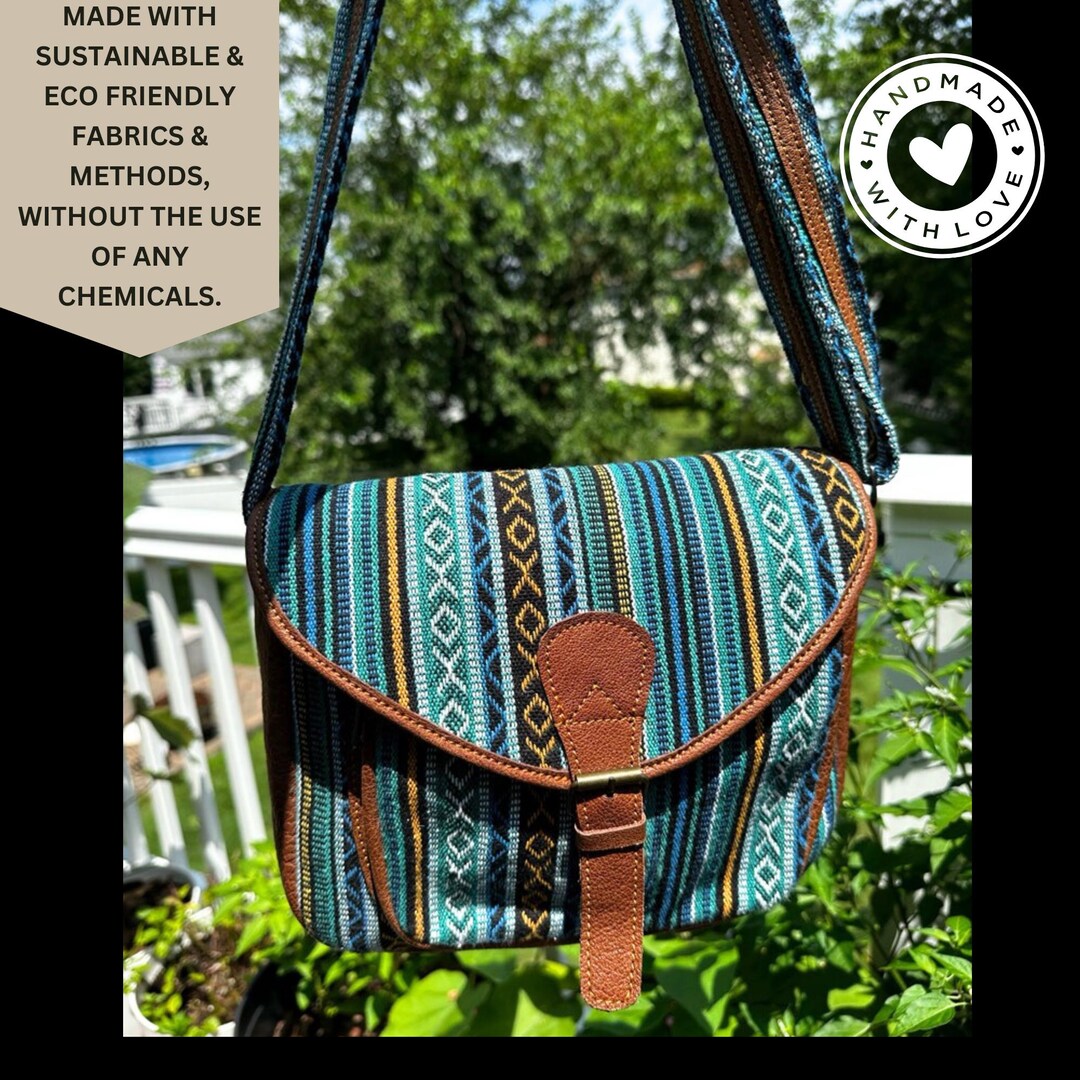 Limited Edition Vintage Leather Patch Work Crossbody Purse Uniquely ...