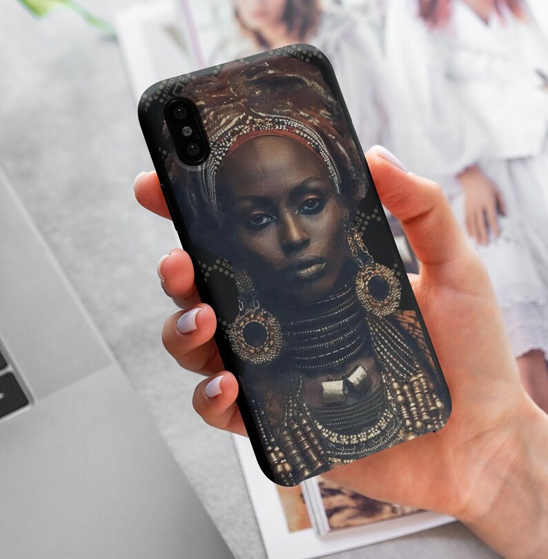 Afrocentric Tribal Inspired Customizable iPhone Phone Case Black ...