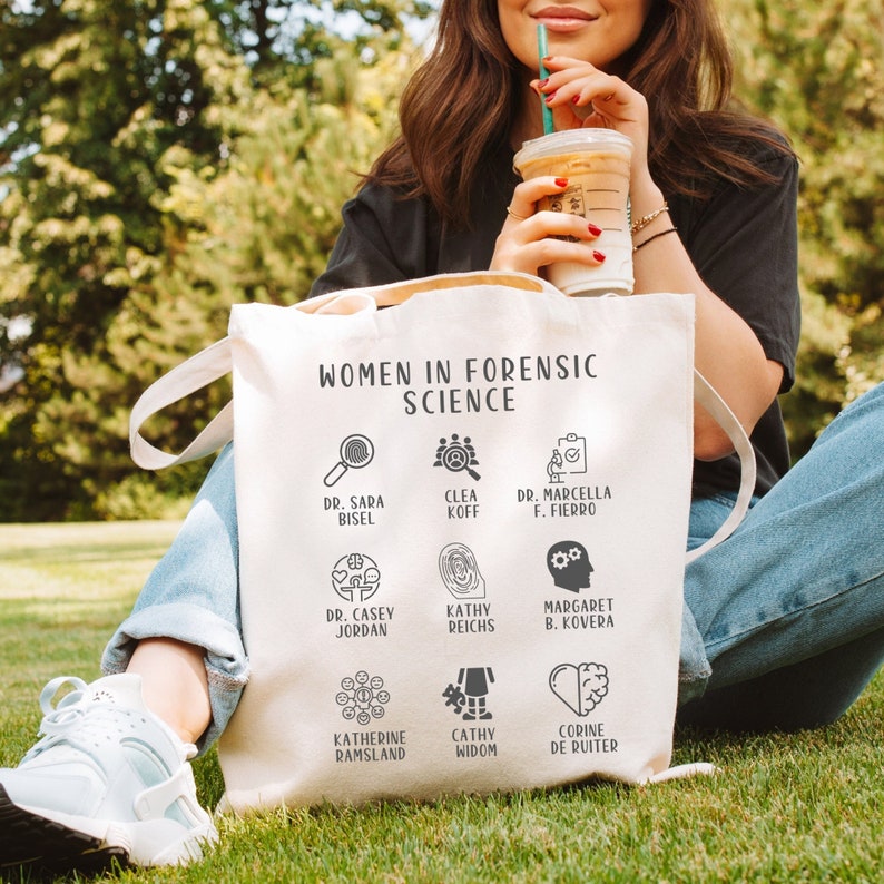 Women in Forensic Science Ecofriendly Canvas Tote Bag Grad Gifts ...