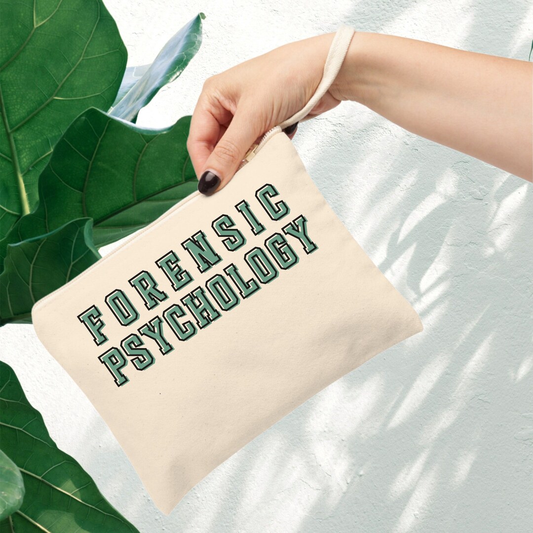 Forensic Psychologist Cotton Canvas Pouch Ecofriendly Gift for Women in ...