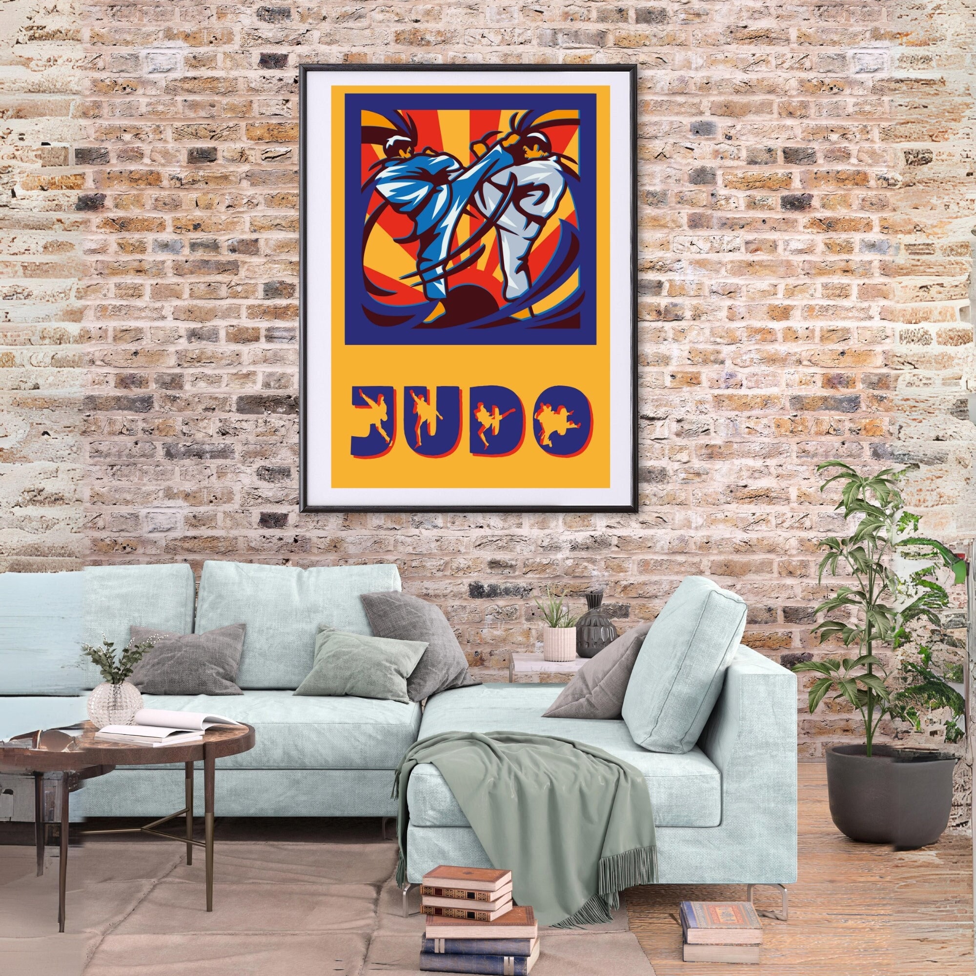 Vintage Judo Poster Go-kyo Judo Gifts Judo Art Prints Judo Belt Martial ...