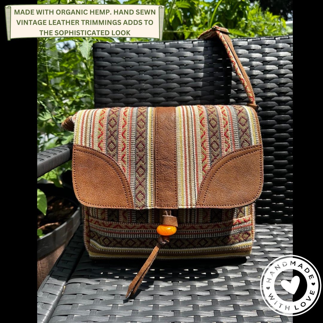 Limited Edition Vintage Leather Patch Work Crossbody Purse Uniquely ...