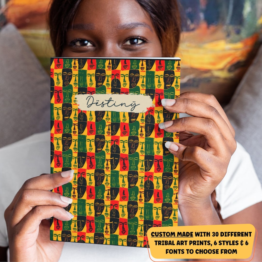 Personalized Afrocentric Tribal Ankara Notepads Juneteenth Gifts ...