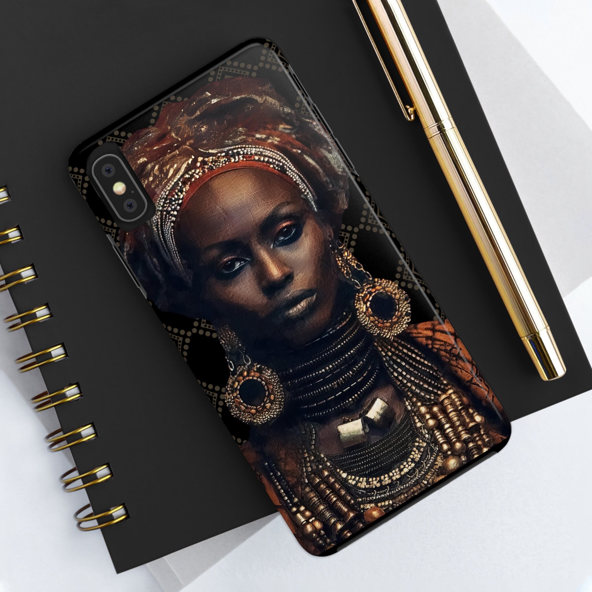 Afrocentric Tribal Inspired Customizable iPhone Phone Case Black ...