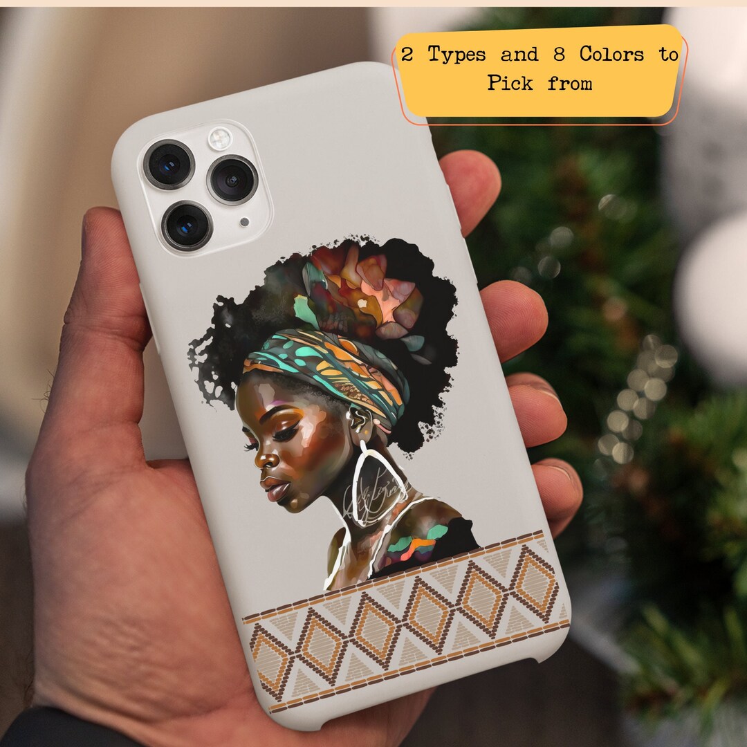 Afrocentric Tribal Inspired Customizable iPhone Phone Case Black ...