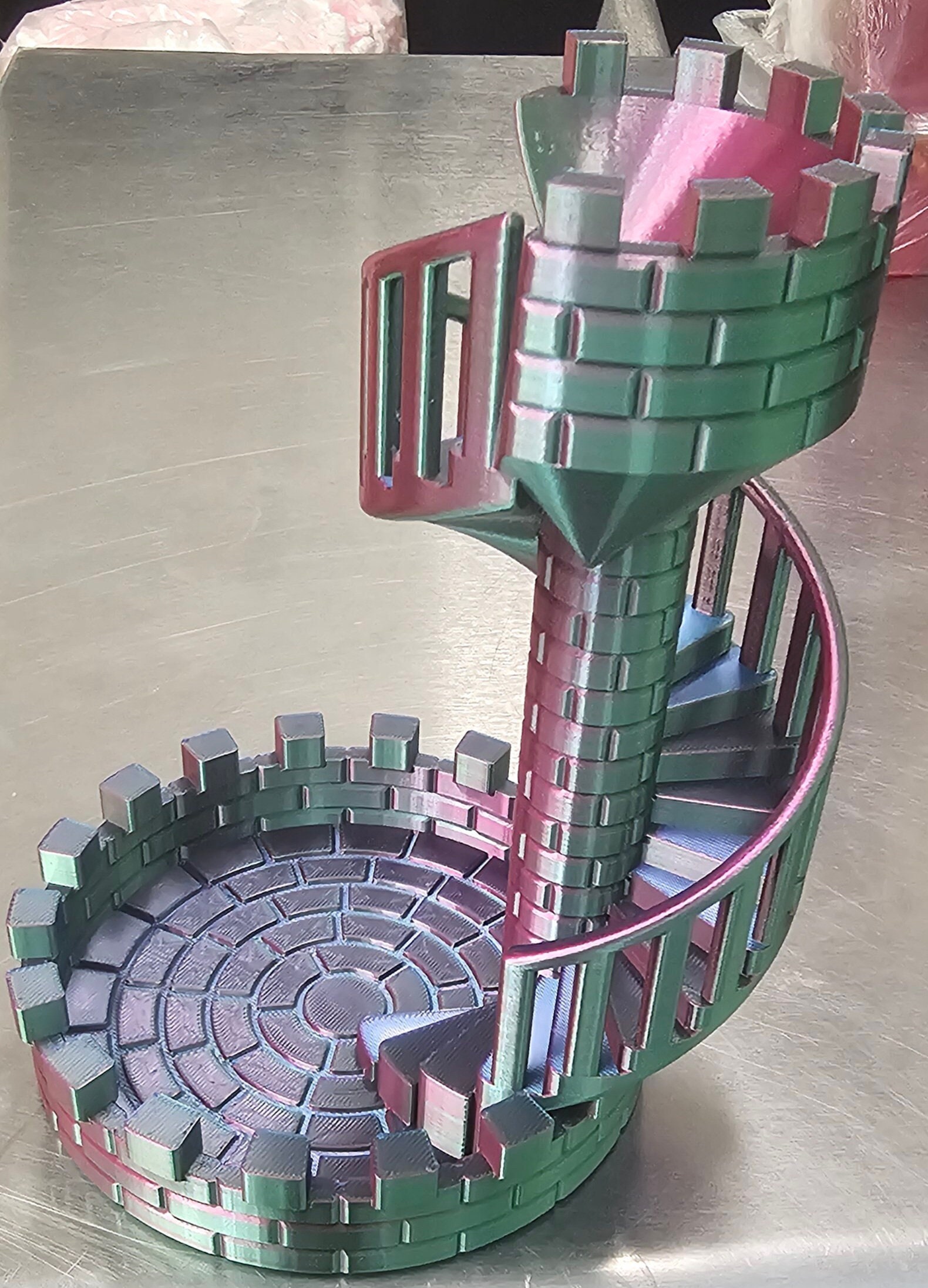 3D Printed Castle D&D Dice Tower. - Etsy