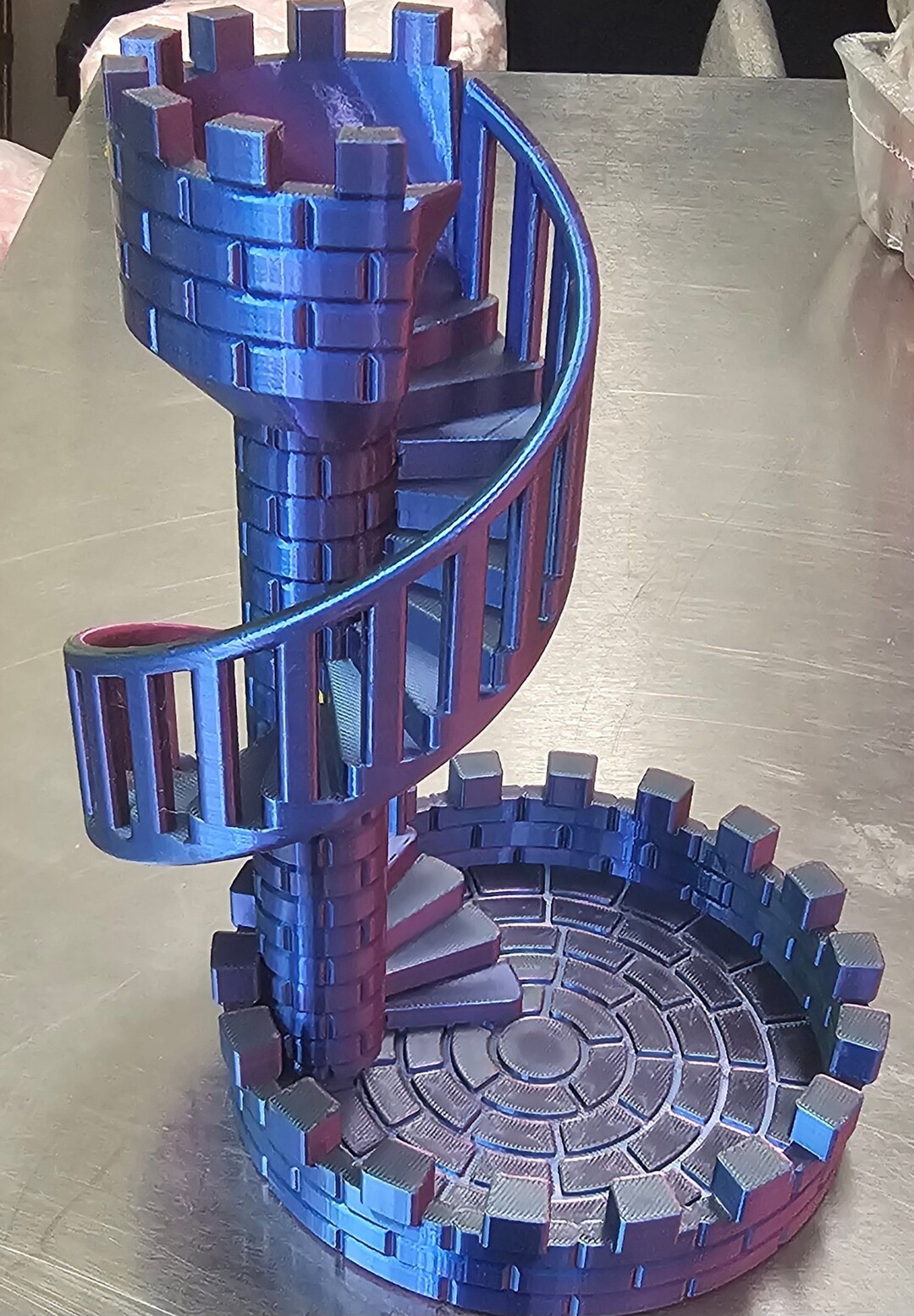 3D Printed Castle D&D Dice Tower. - Etsy