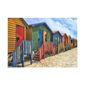 Colorful Beach Cabins Jigsaw Puzzle ( 1000 Pieces) - Etsy