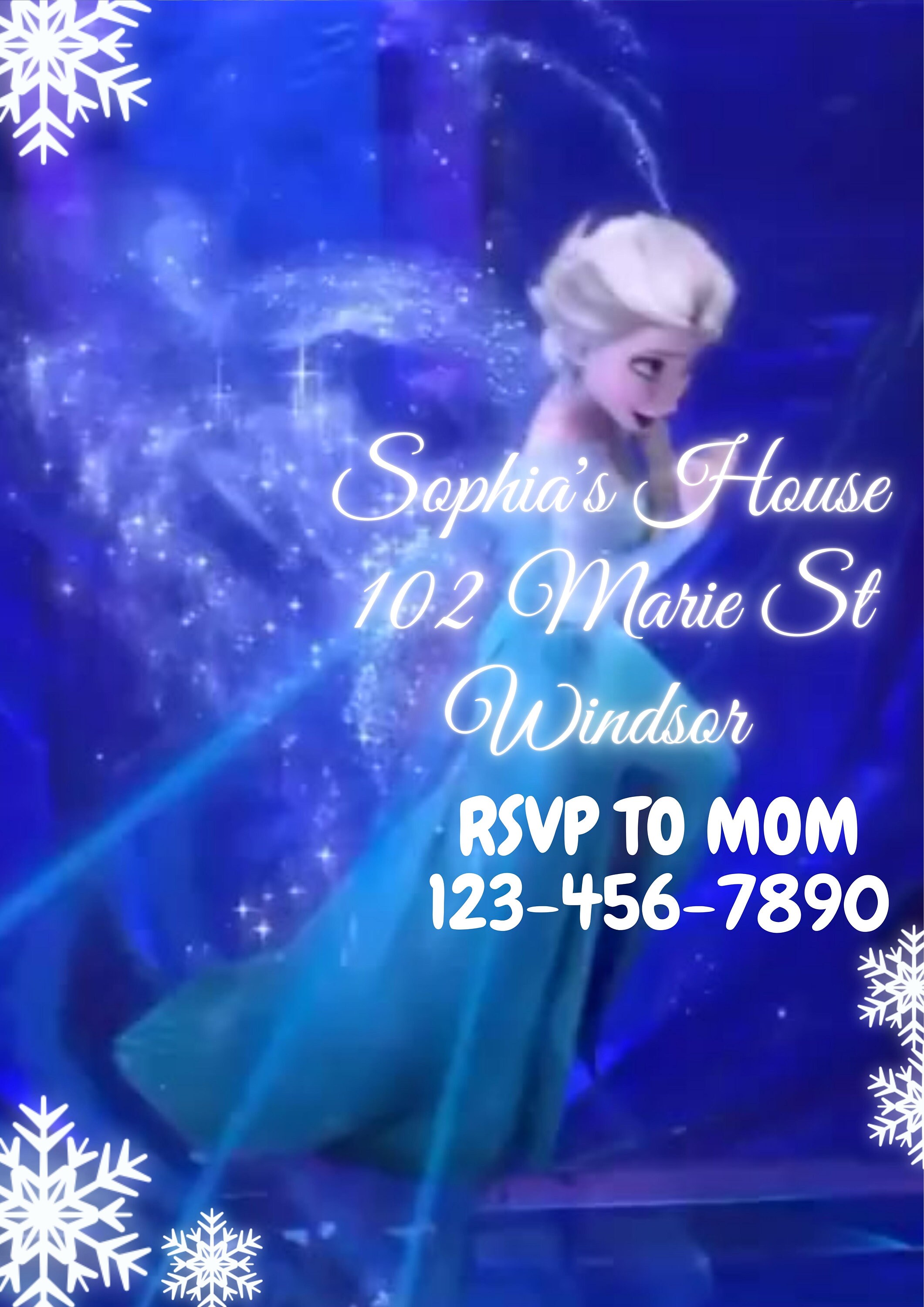 Frozen Queen Birthday Invitation Video, Frozen Video Invitation, Bday ...