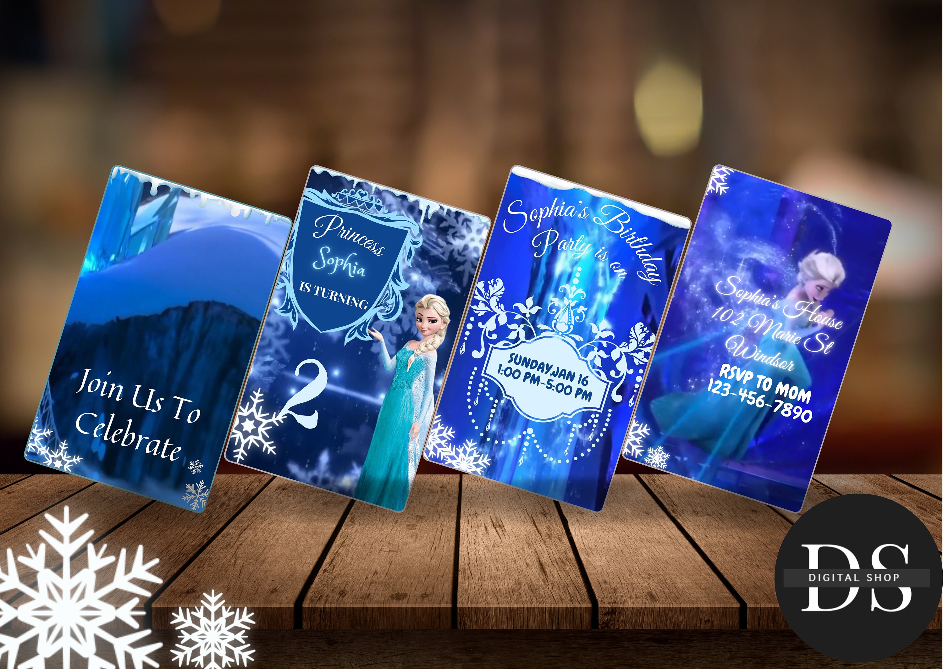 Frozen Queen Birthday Invitation Video, Frozen Video Invitation, Bday ...