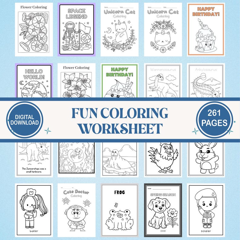 260+ Printable Coloring Pages for Kids, Toddlers, Preschoolers ...