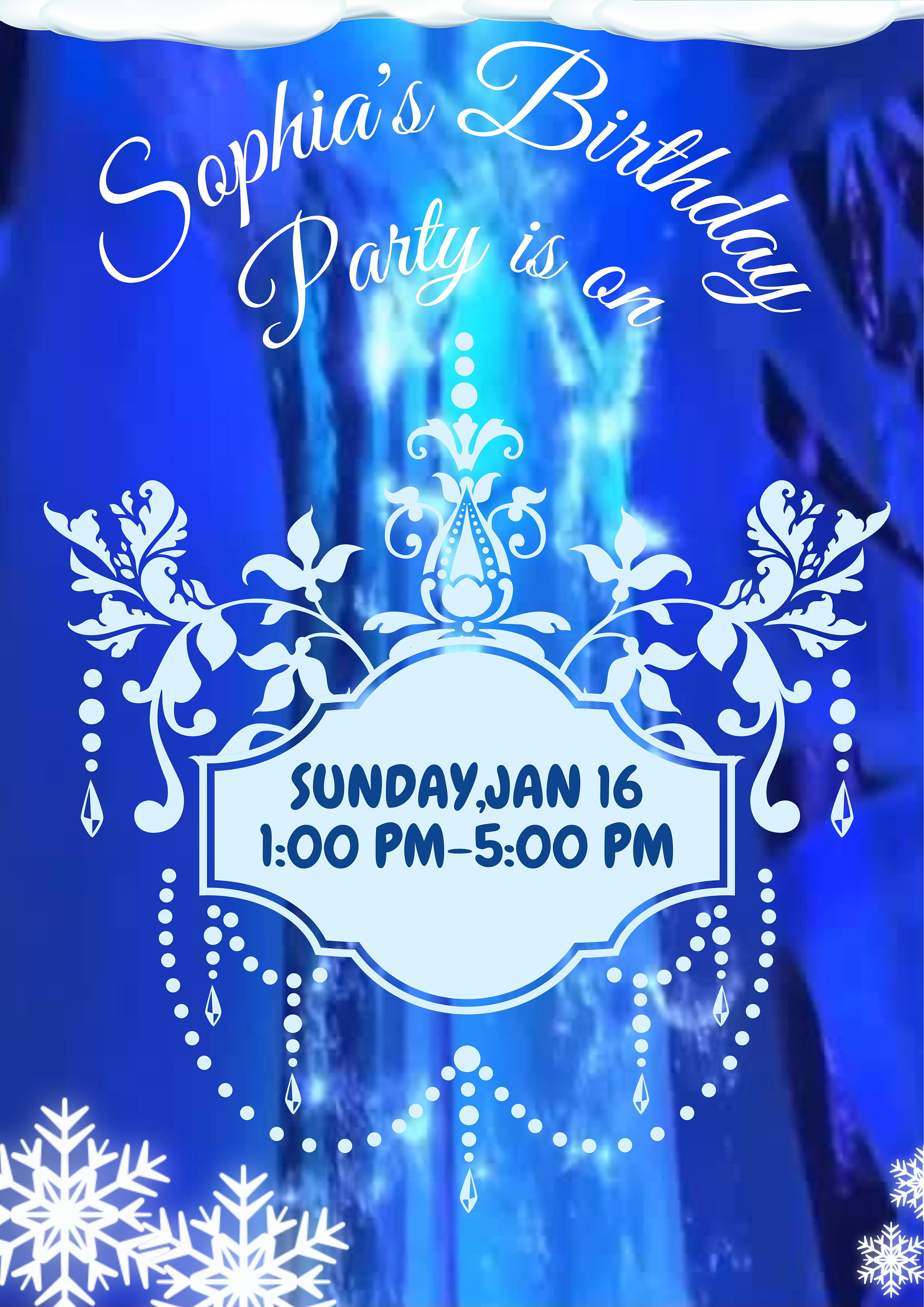 Frozen Queen Birthday Invitation Video, Frozen Video Invitation, Bday ...