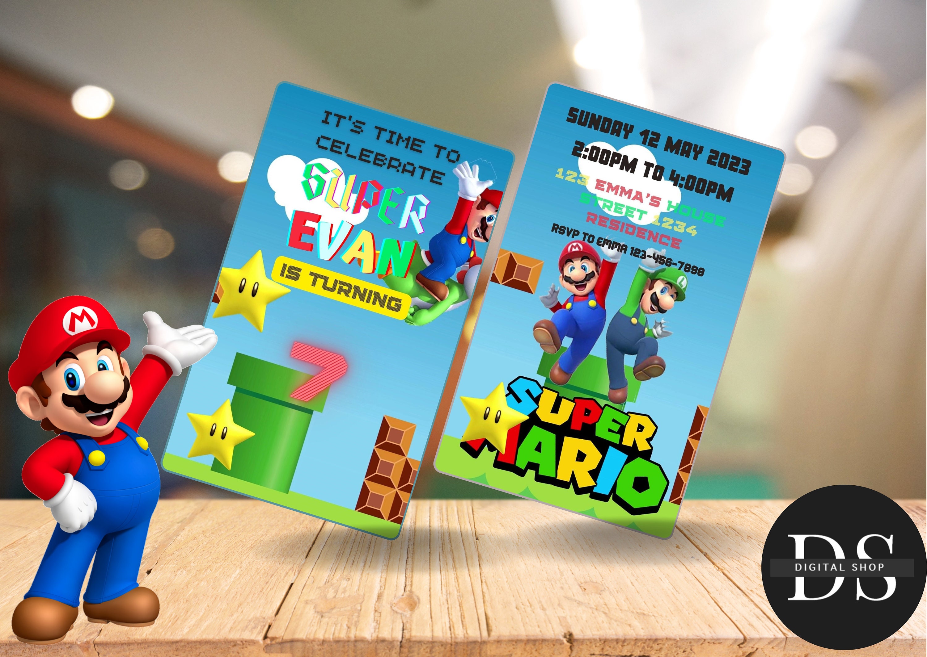 Super Mario Invitation Video, Super Mario Birthday Invitation Video ...