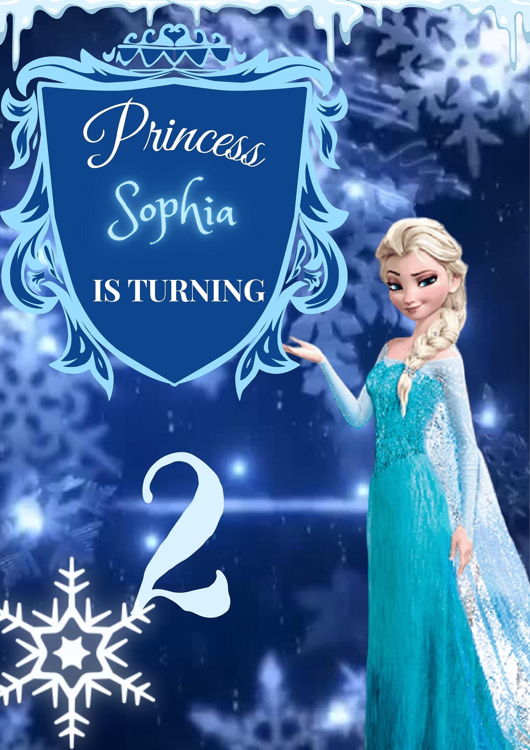 Frozen Queen Birthday Invitation Video, Frozen Video Invitation, Bday ...