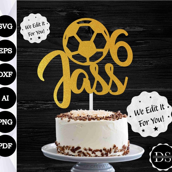 Football cake topper - Etsy France